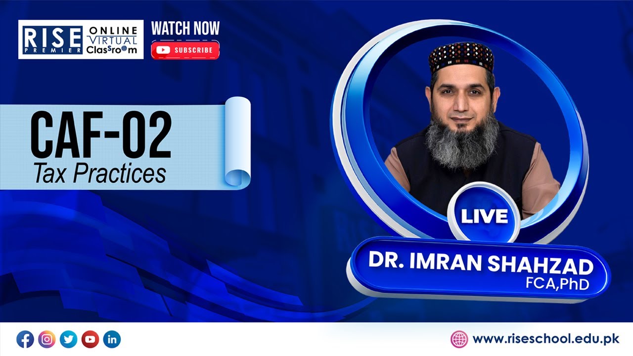 CAF 2 Sir Imran Shahzad Lecture 02 - YouTube