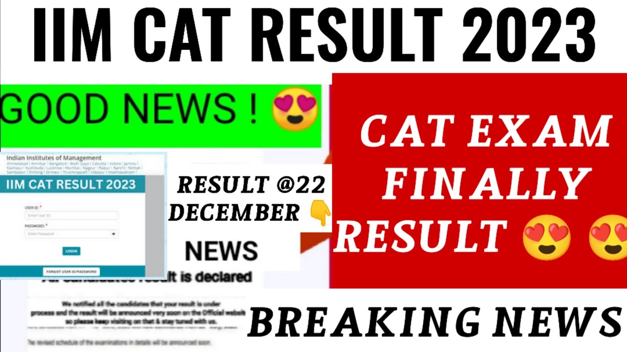 IIM CAT RESULT 2023 | iim cat exam result | cat exam result - YouTube