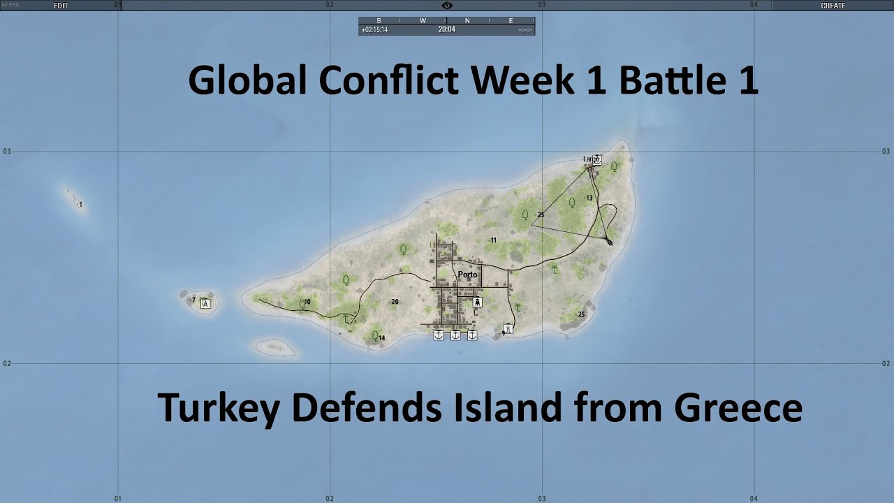 (Arma 3) Global Conflict Week 1 Battle 1, Skirmish over Island. Turkey ...