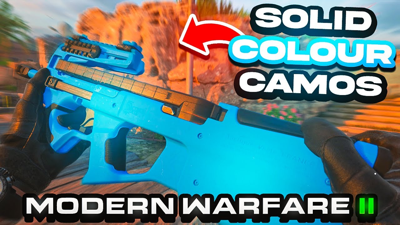 ALL SOLID COLOUR CAMOS IN MODERN WARFARE II! - MW2 SOLID COLOUR CAMOS ...