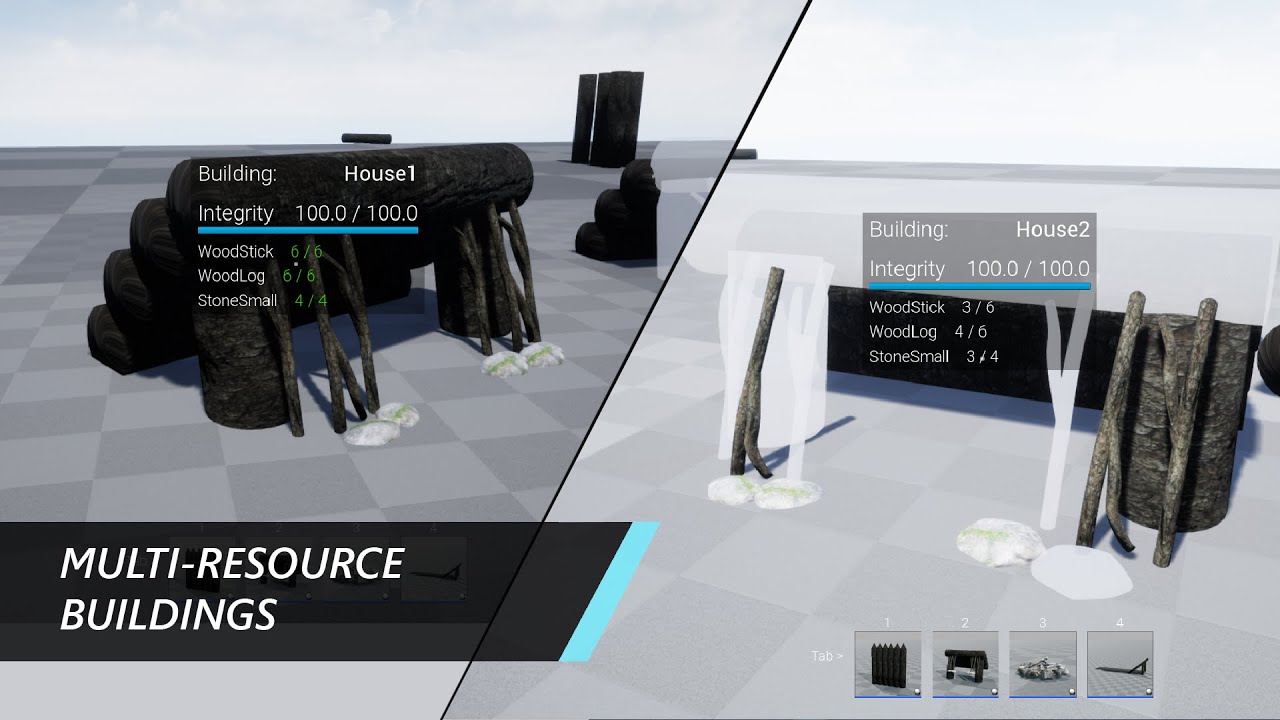 Building system usage timelapse for Unreal Engine 4 - YouTube