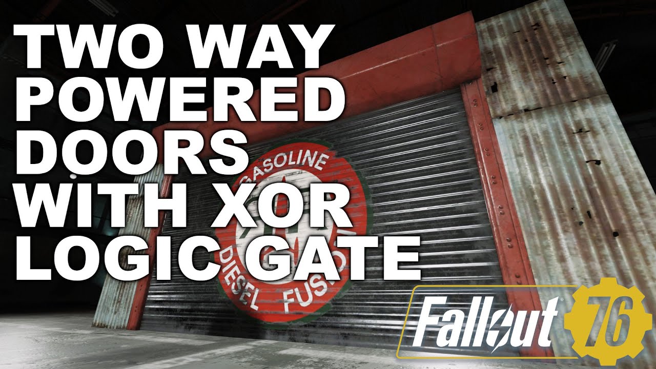 Fallout 76: How to make a two way powered door - YouTube