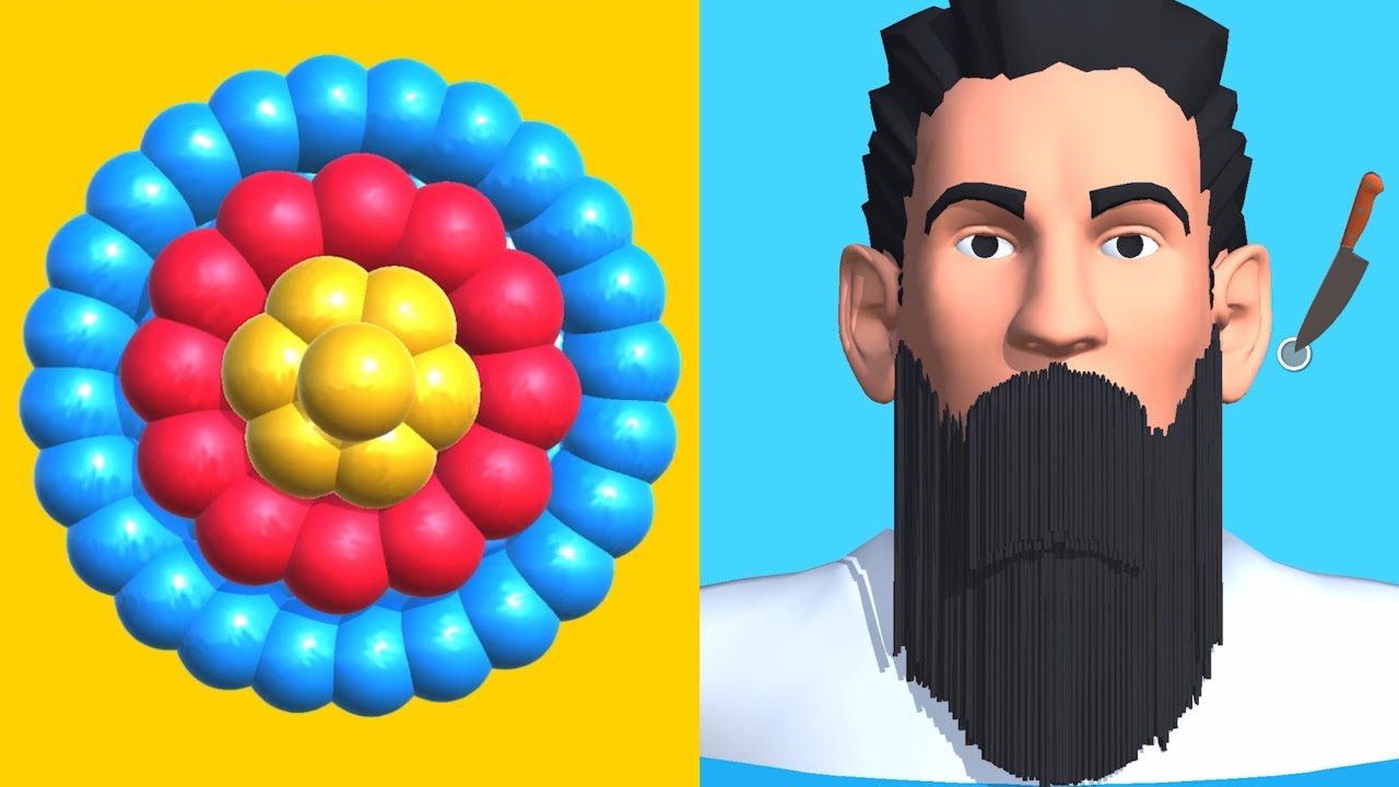 Cut Robber Bands-Very satisfying and relaxing ASMR slicing game - YouTube