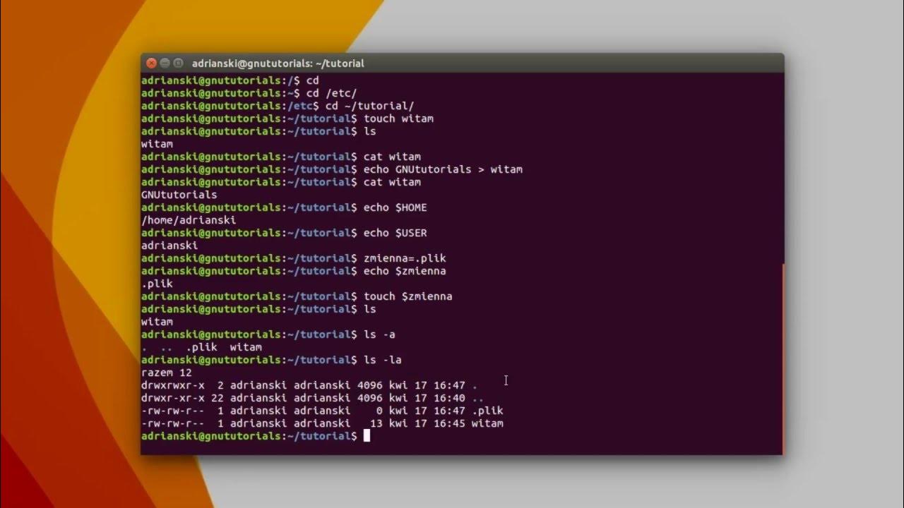 10 Minutes Linux - Katalogi i pliki tekstowe #1 - YouTube