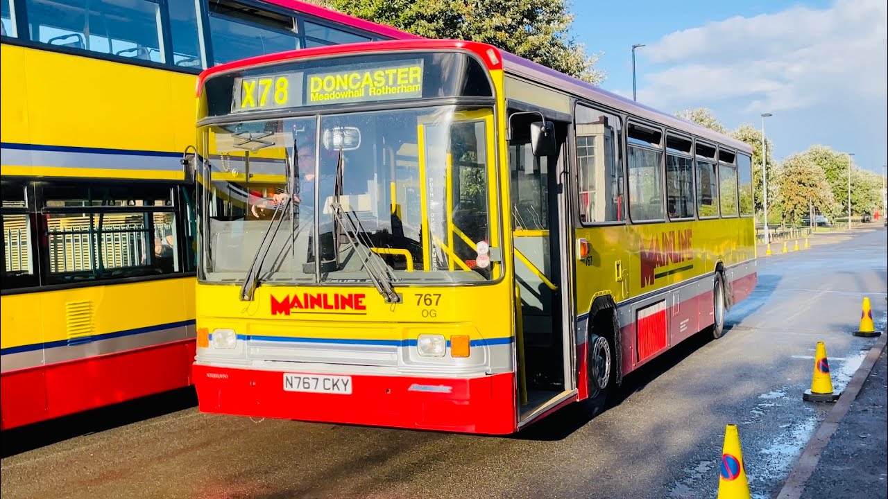 Rotherham South Yorkshire Trust With First Mainline Bus 767/60604 - YouTube