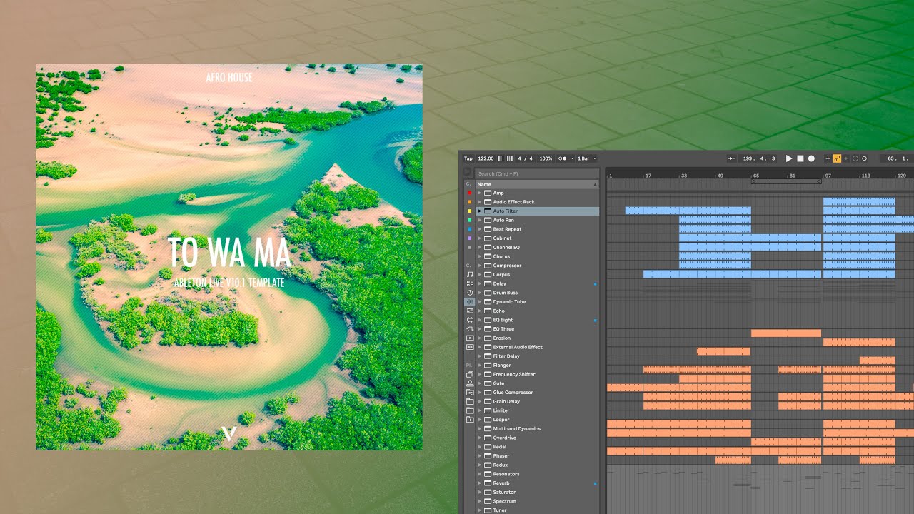 Afro House Ableton 10 Template (To Wa Ma) (Da Capo Style) - YouTube