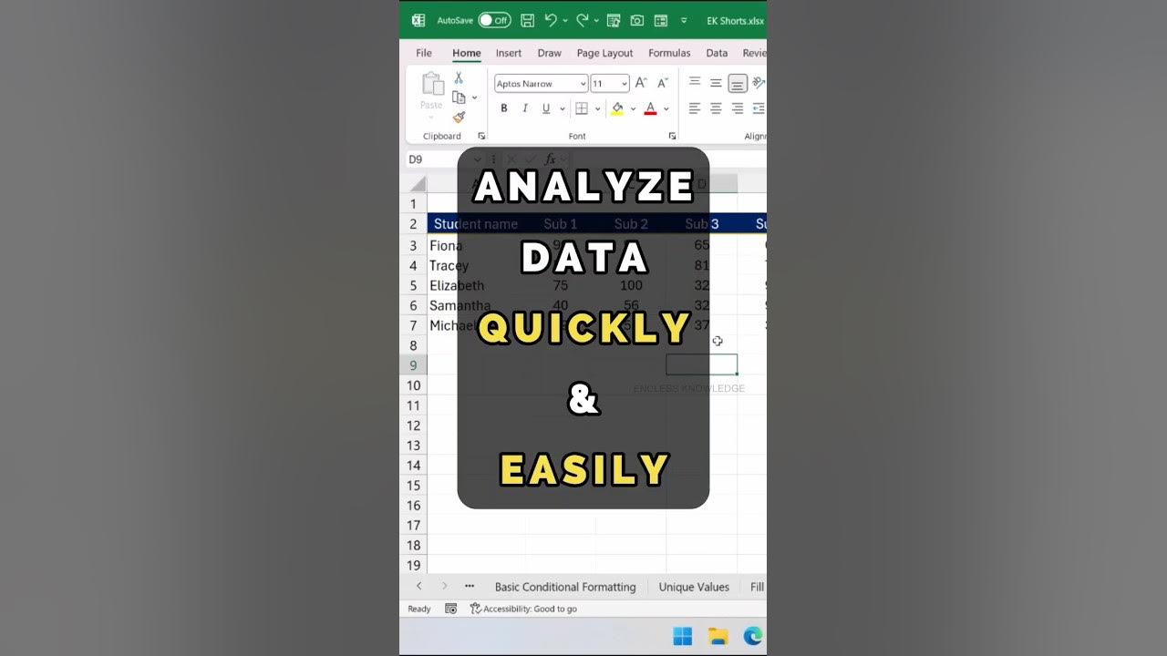 How to analyze data in Excel - YouTube