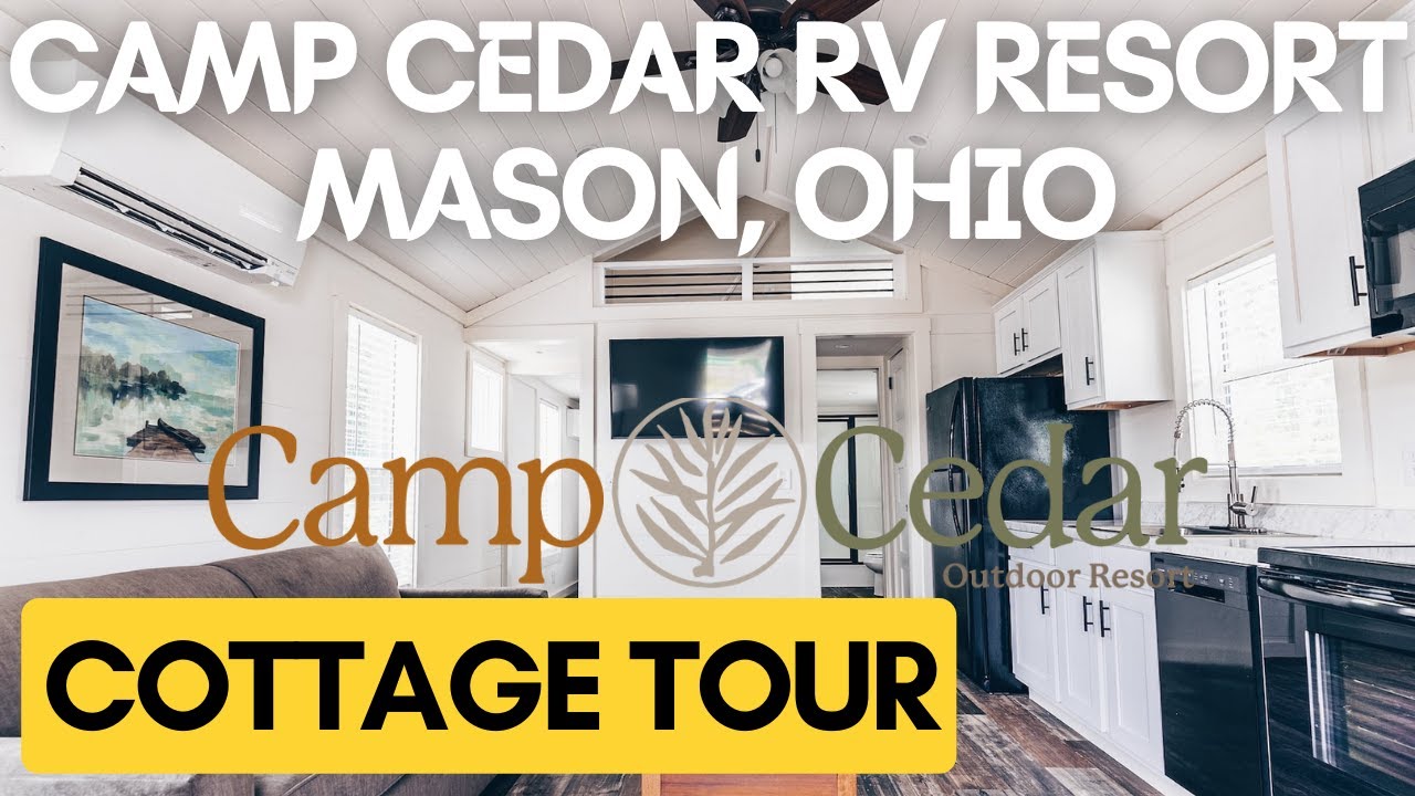 Camp Cedar RV Resort COTTAGE TOUR - YouTube