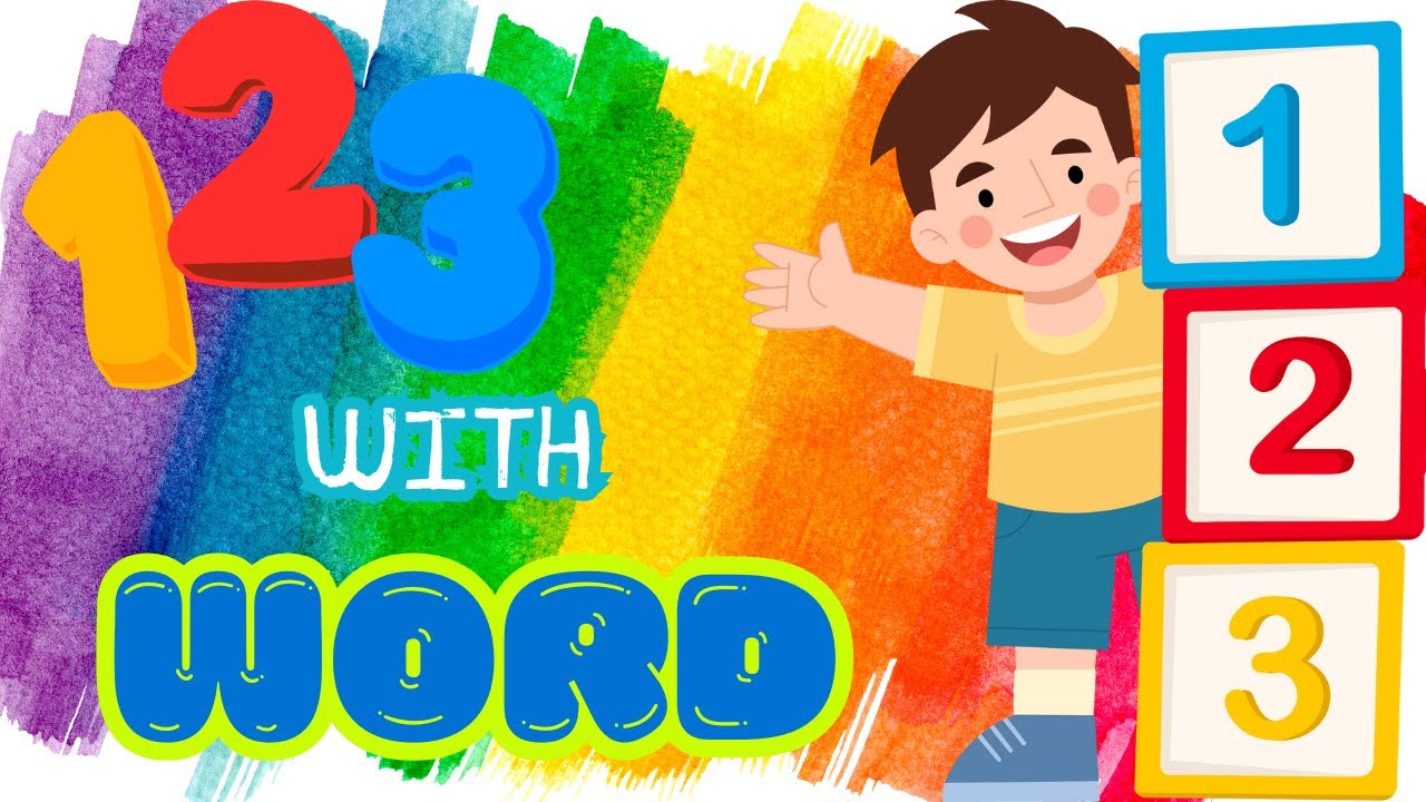 123 AND 123 in Words | Easy Learning for Kids - YouTube