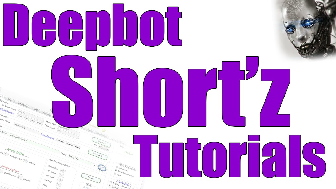 #1 Deepbot Short'Z: Stream Configuration - YouTube