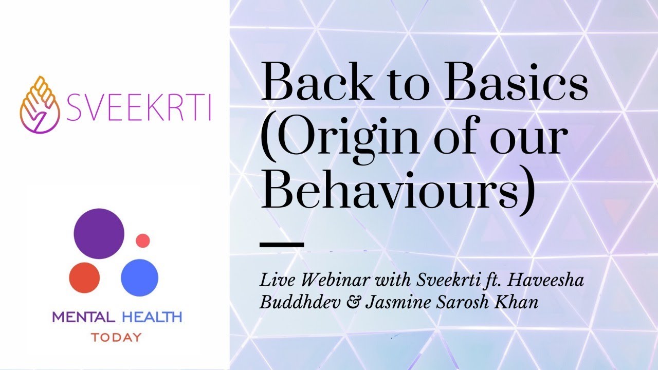 MHT Live: Back to Basics (Origin of Our Behaviours) | Sveekrti ft ...