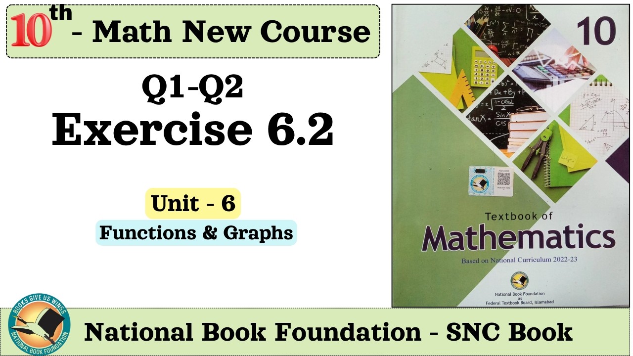 Class 10 math exercise 6.2 nbf question 4 to question 6- unit 6 functions and graphs - federal ...