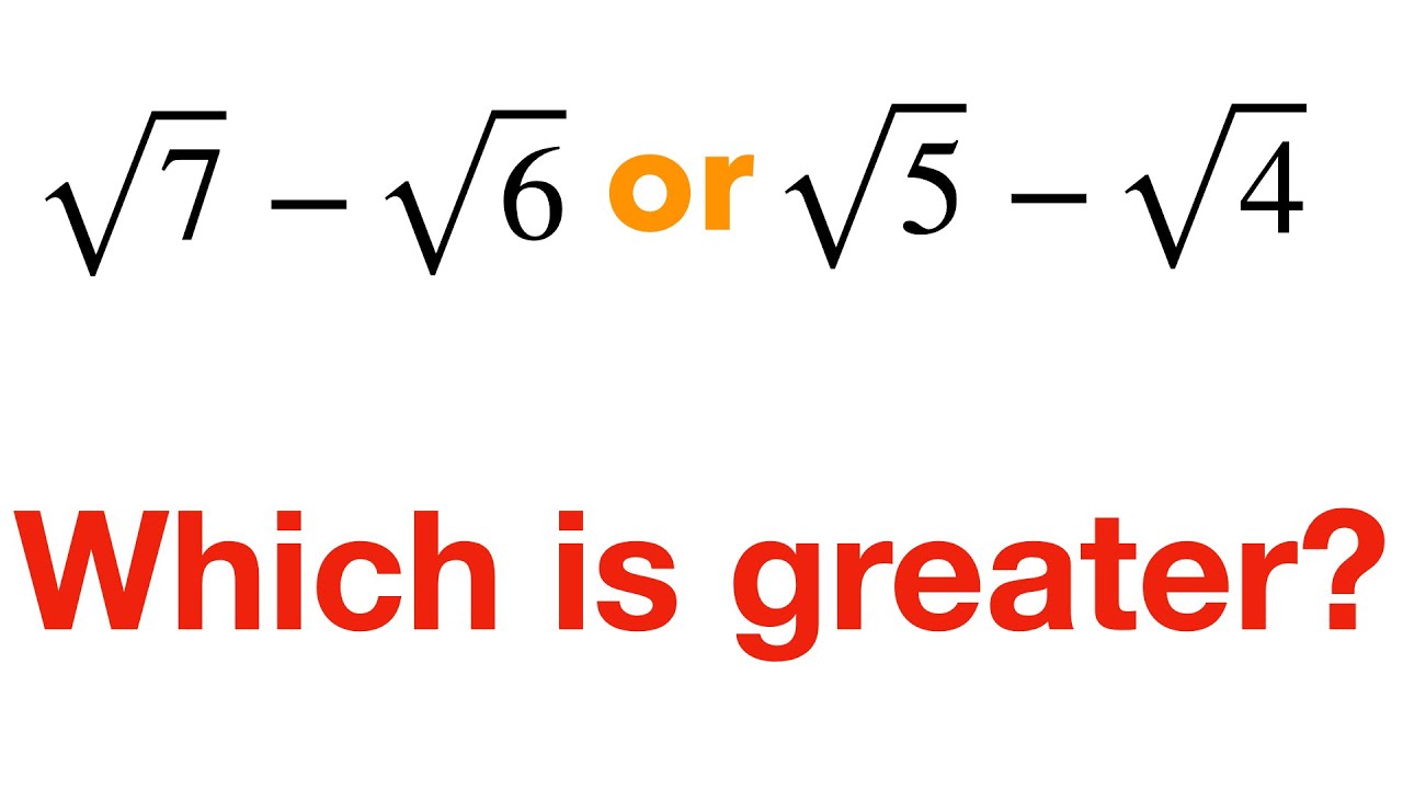 Which is greater? Classic math problem. Stay tuned. - YouTube