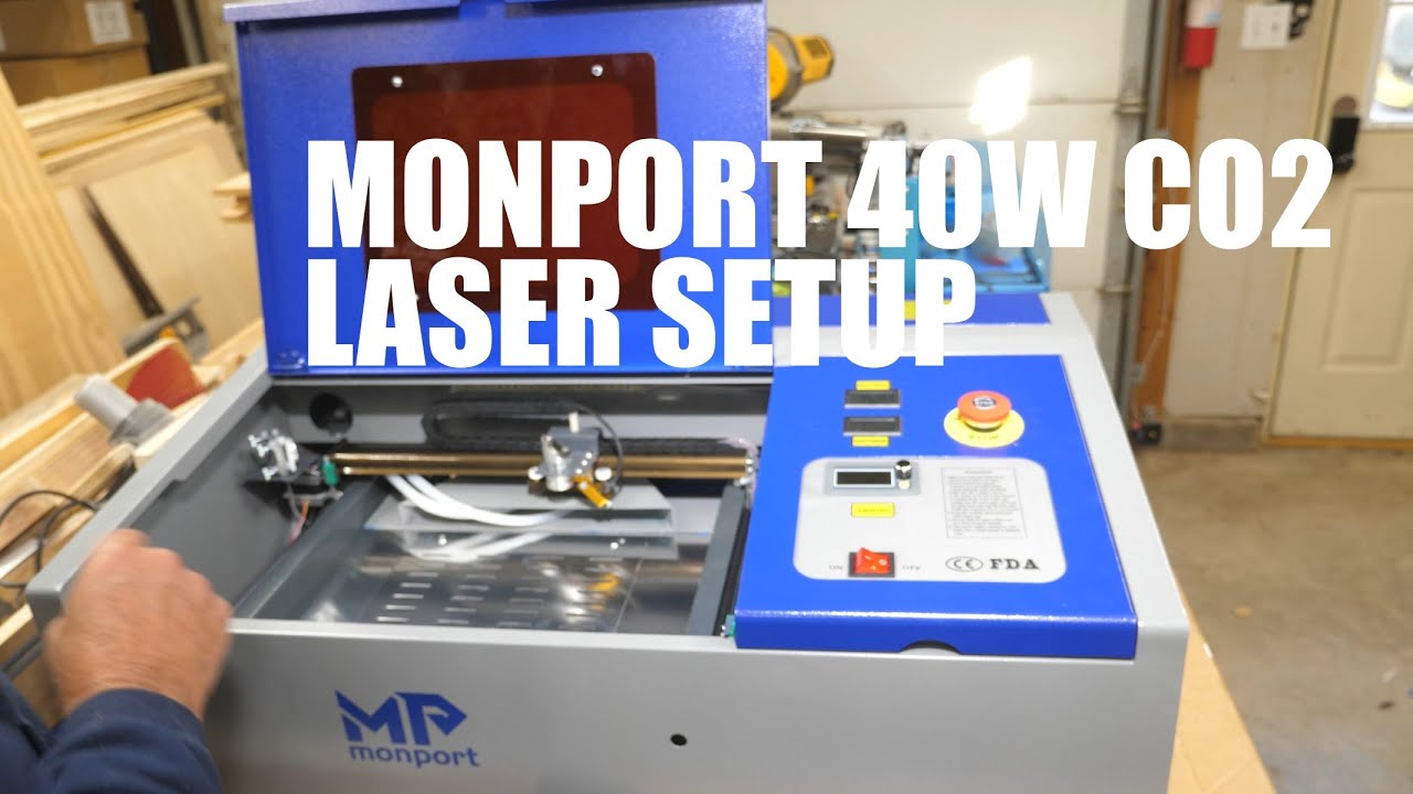 Monport 40W CO2 Laser Setup In Detail - YouTube