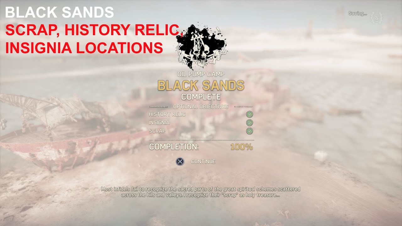 Mad Max | Oil Pump Camp (Black Sands) | 100% Completed - YouTube