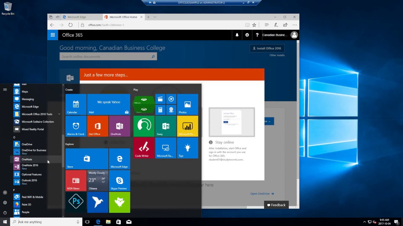 How to install Office 365 on your PC - YouTube