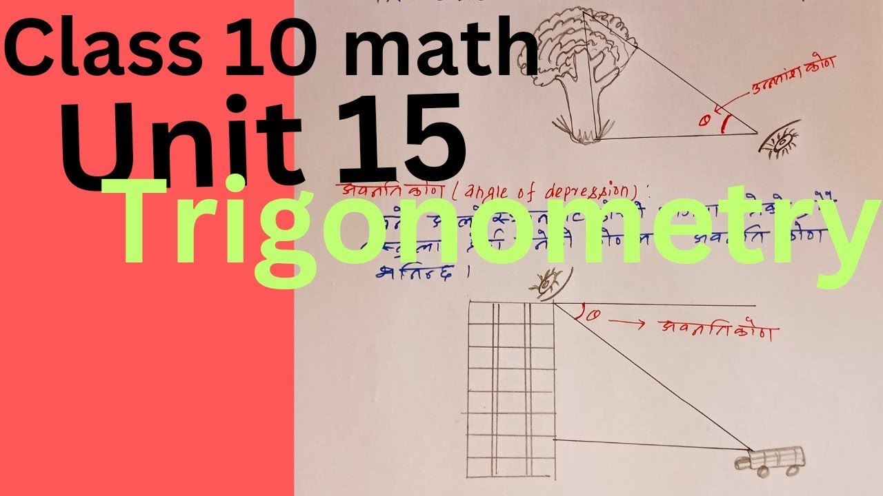 unit 15(Trigonometry)#formula#angle of elevation and angle of ...