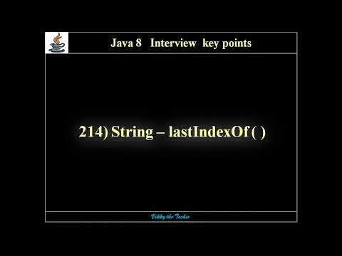 214. String - lastIndexOf( ) - YouTube