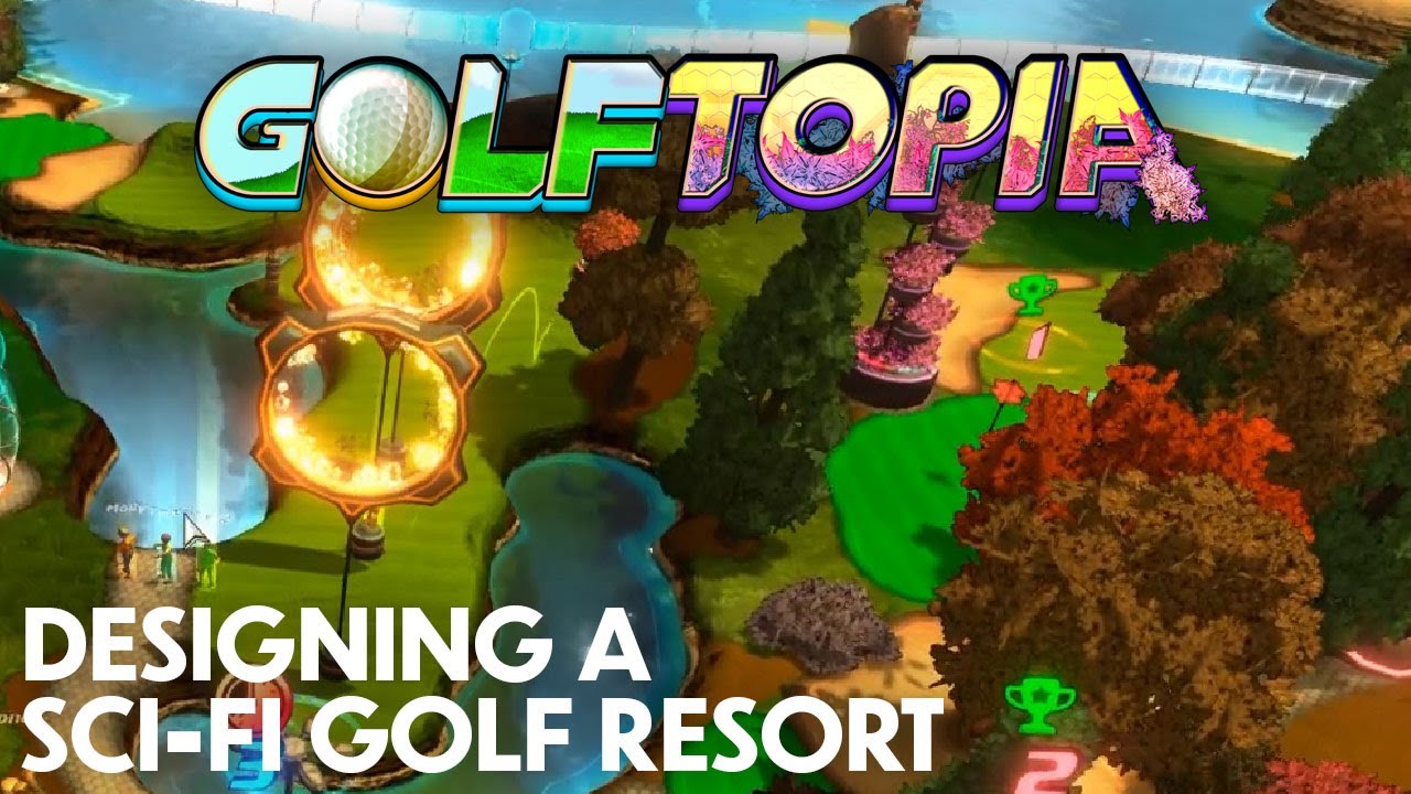 Golftopia Gameplay // Sci-Fi Golf Resort Management - YouTube