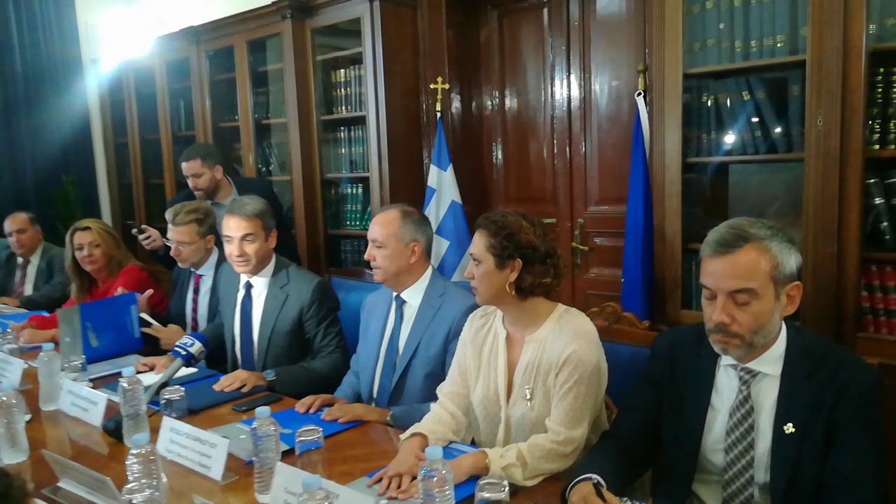 Μητσοτακης στην σύσκεψη με παραγωγικους φορείς στη Θεσσαλονίκη - YouTube