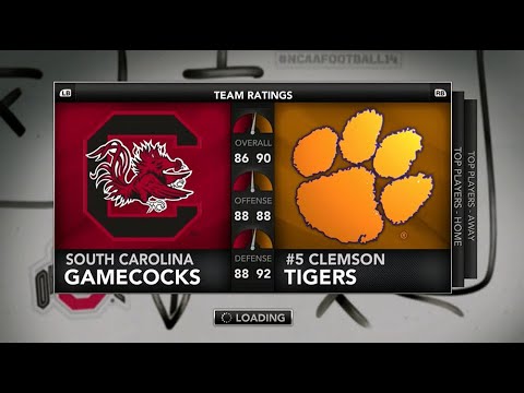 129 Team CPU vs CPU NCAA Football 14 Tournament - #2 Clemson vs #10 ...