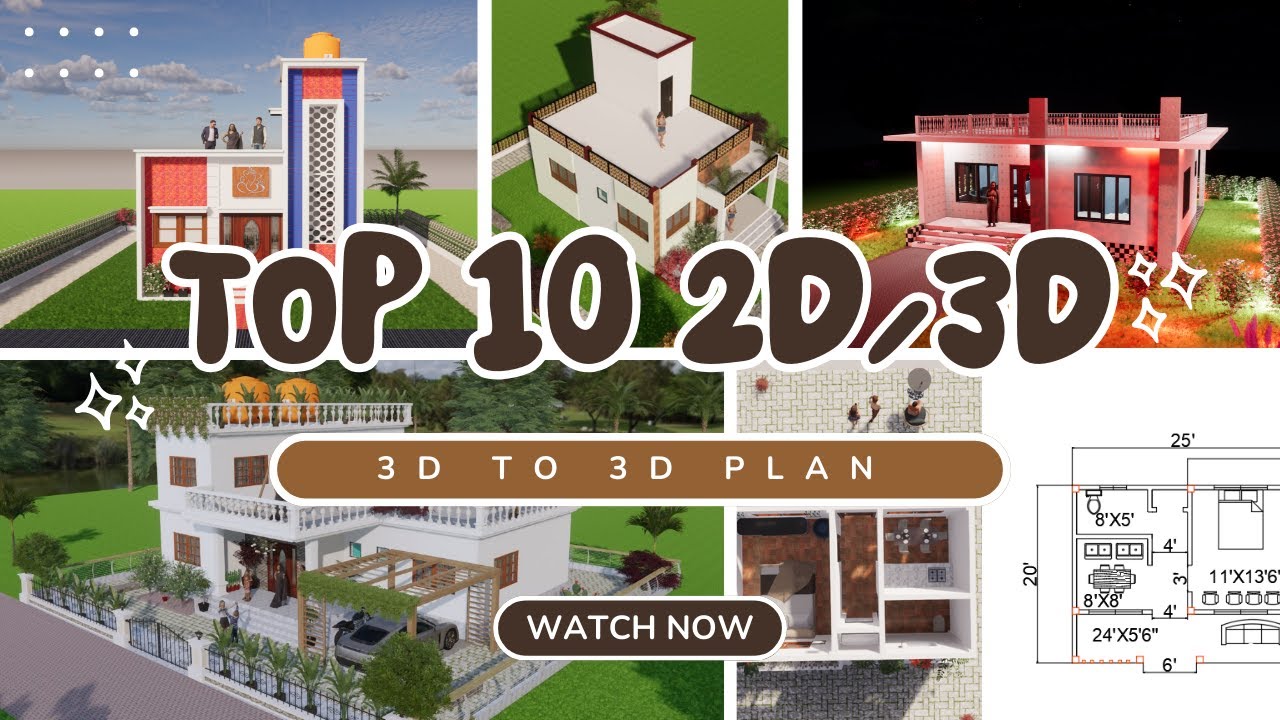 "Stunning 2D/3D House Plans with 3D Elevations | Perfect Designs for ...
