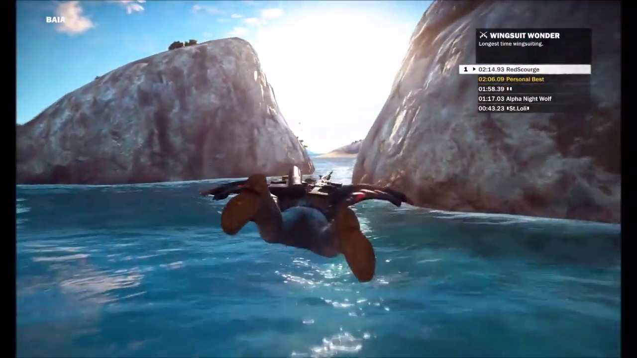 Just Cause 3 Long Parachute Climb and Wingsuit Glide - YouTube