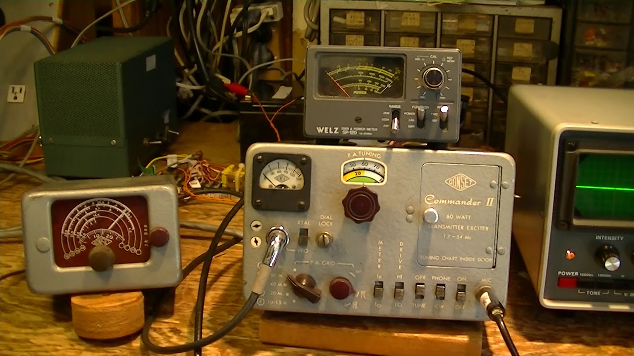 W6WUH Inside Classic Ham Radios: Gonset Commander #5 Transmitter Demo ...