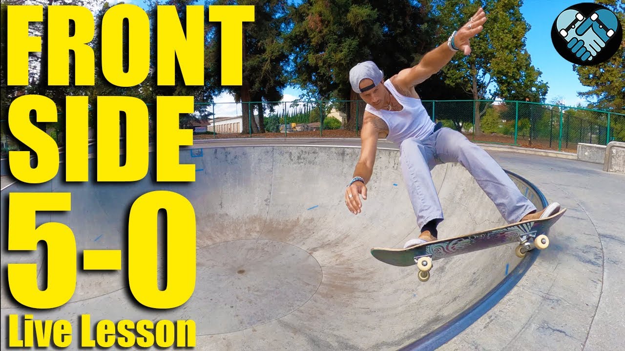 How to Frontside 5-0 with Bonus Tricks! Learn from Slash to Stand up ...