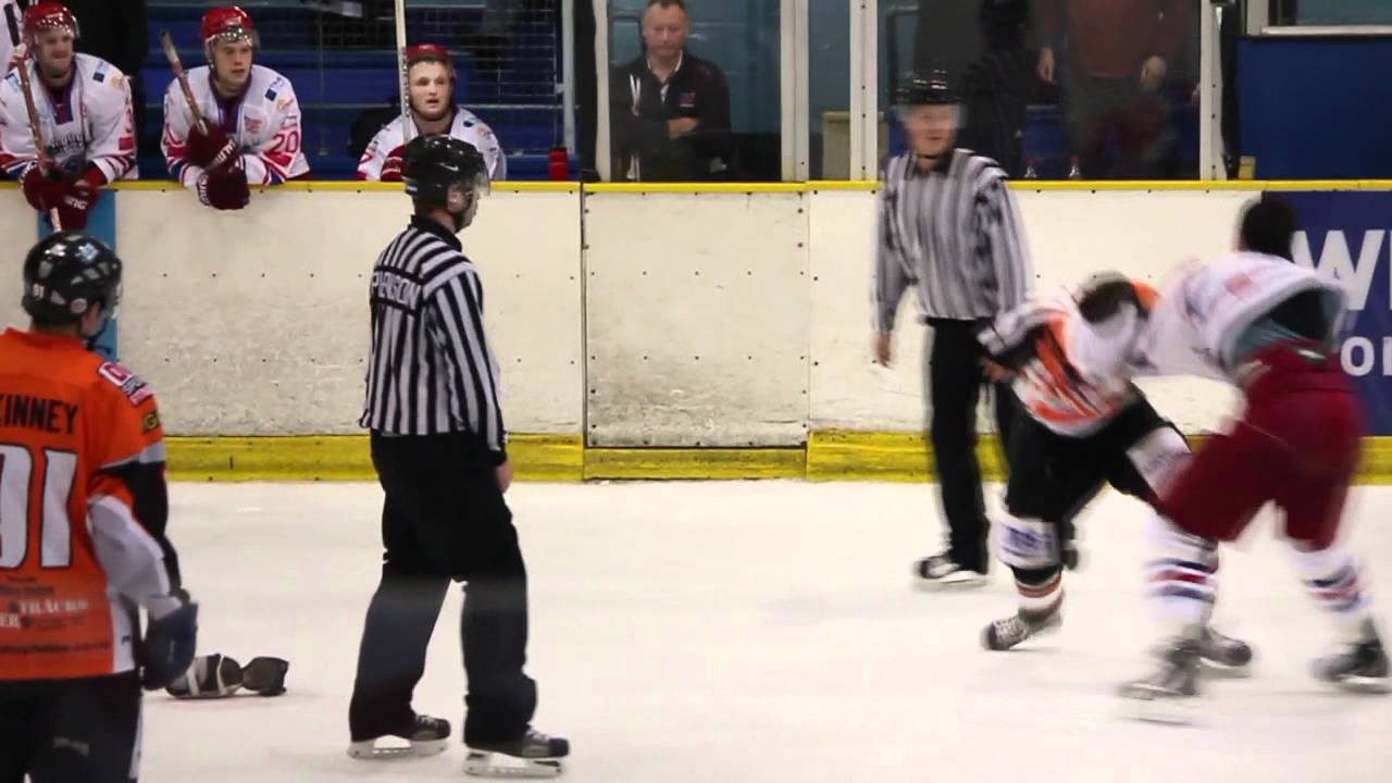 Ryan Watt (Slough Jets) Vs Josh Bruce (Telford Tigers) - YouTube