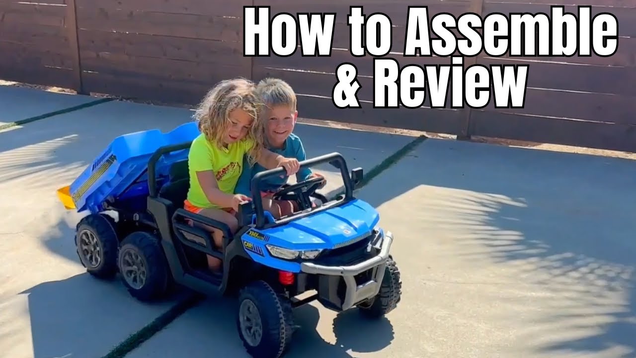Set Up Guide & Review of 24V 2 Seater Ride On Dump Truck with Remote ...