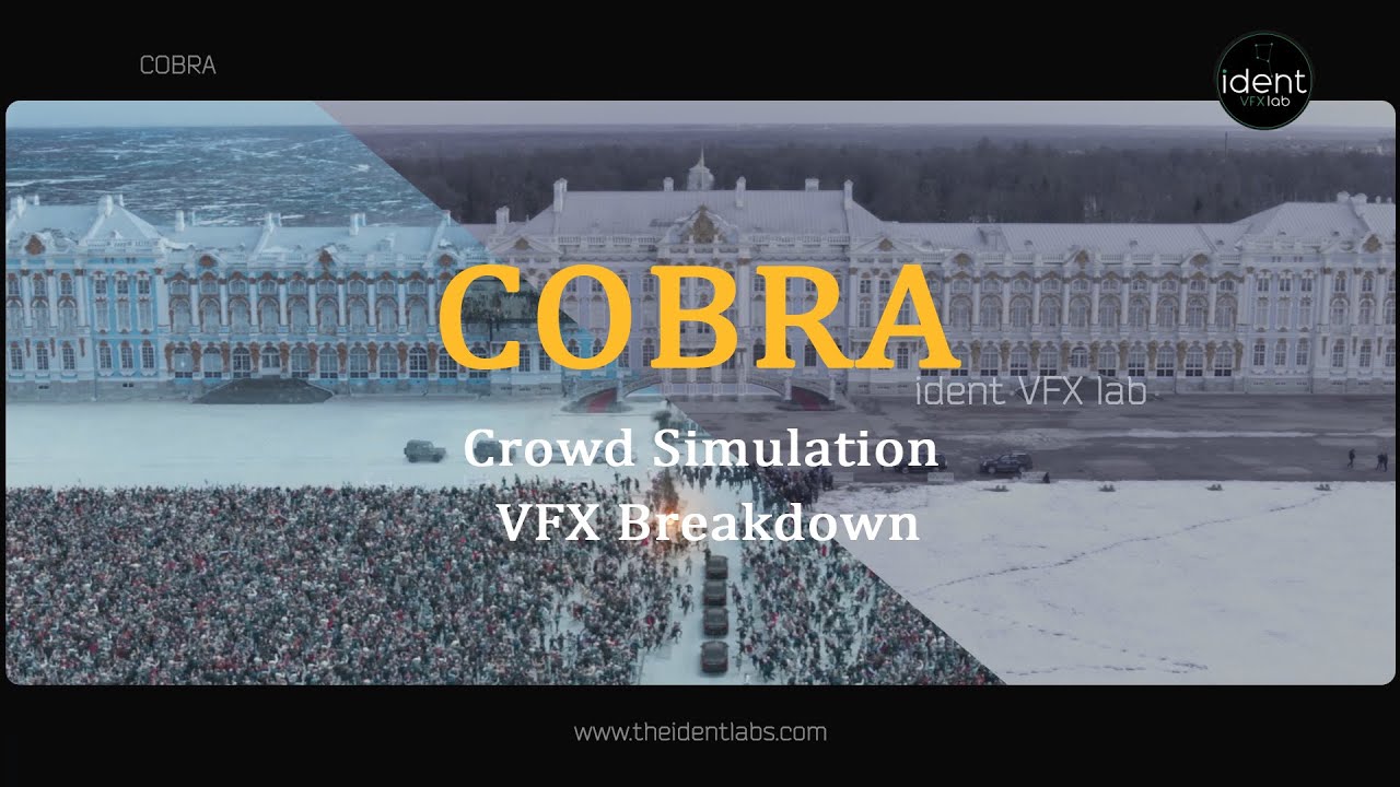 COBRA VFX Breakdown | CROWD SIMULATION | Ident VFX Lab | SEVENSCREEN STUDIO | CHIYAAN VIKRAM ...