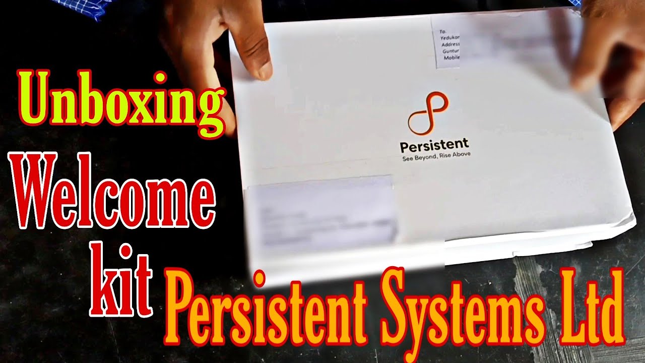 Persistent Systems Ltd welcome kit unboxing video - YouTube