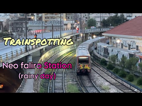 Trainspotting at Neo Faliro (rainy day) - YouTube