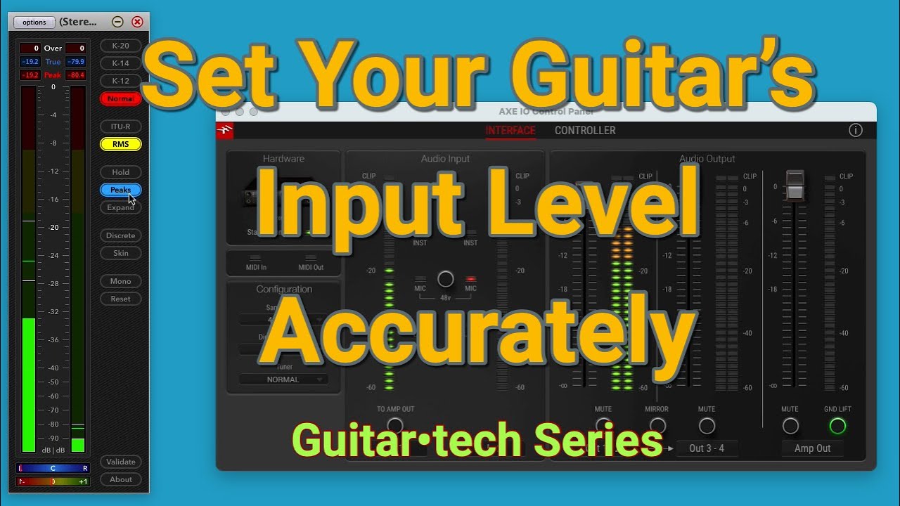 Set Your Guitar's Input Accurately - YouTube