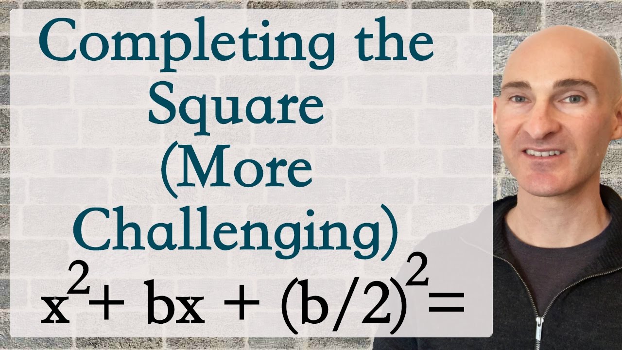 How to Complete the Square when a≠1 - YouTube