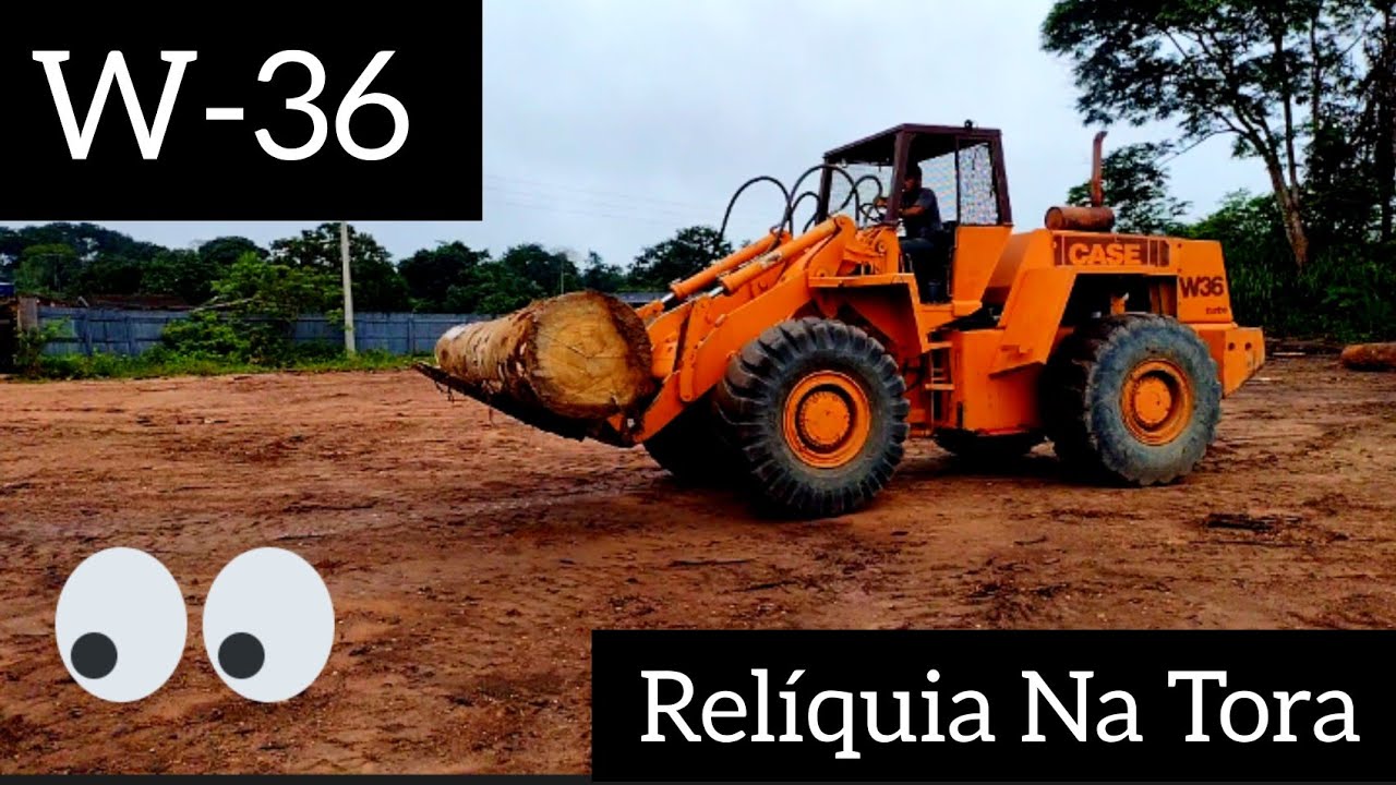 RELÍQUIA DESCARREGANDO CAMINHÃO DE PINHO CUIABANO/ CASE W-36 - YouTube