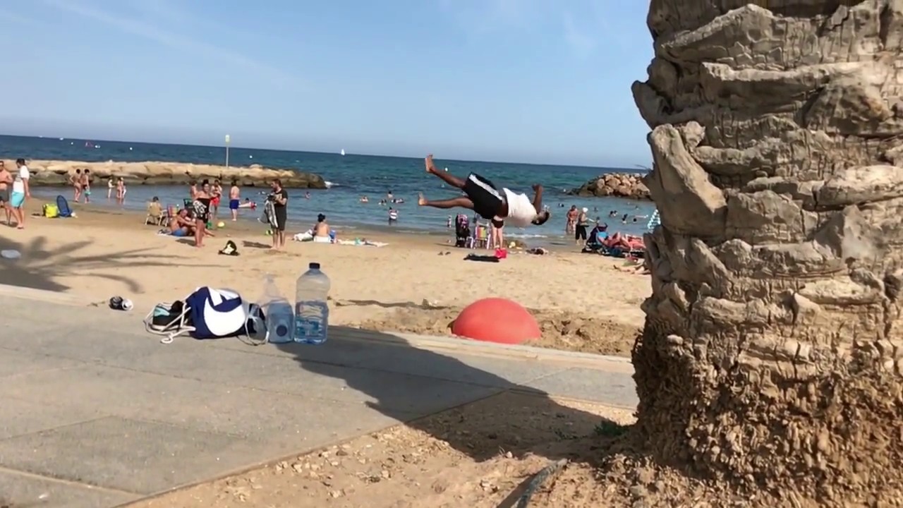 Beach Ninjas in Spain - YouTube