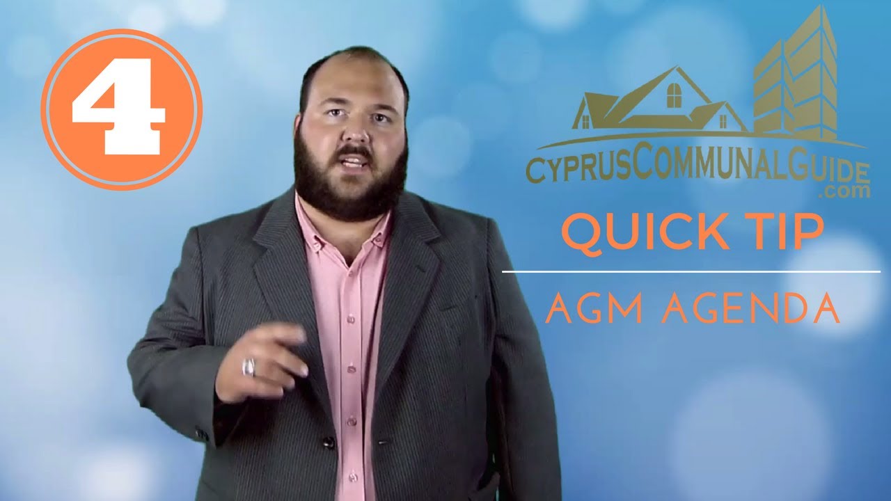 The Importance of an AGM Agenda, Apartment Building Quick Tip 4 - YouTube