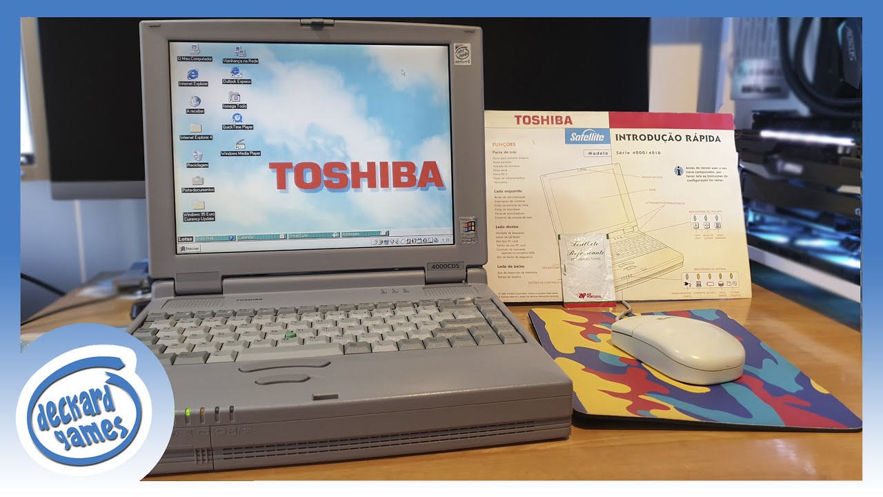 Exploring a Toshiba Satellite S4000CDS from 1997 - YouTube