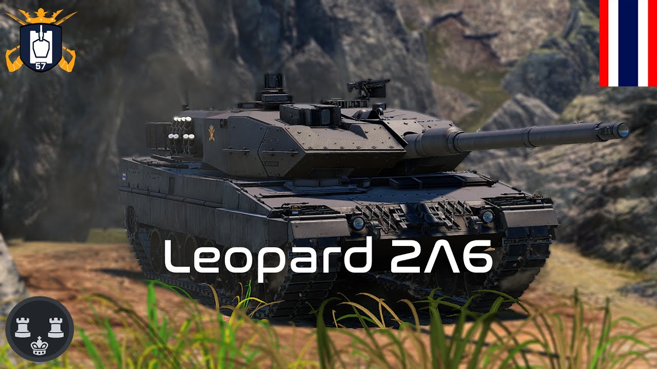 War Thunder | เสือดาว 2 มาแรงแฮะช่วงนี้ Leopard 2A6 Gameplay Realistic ...
