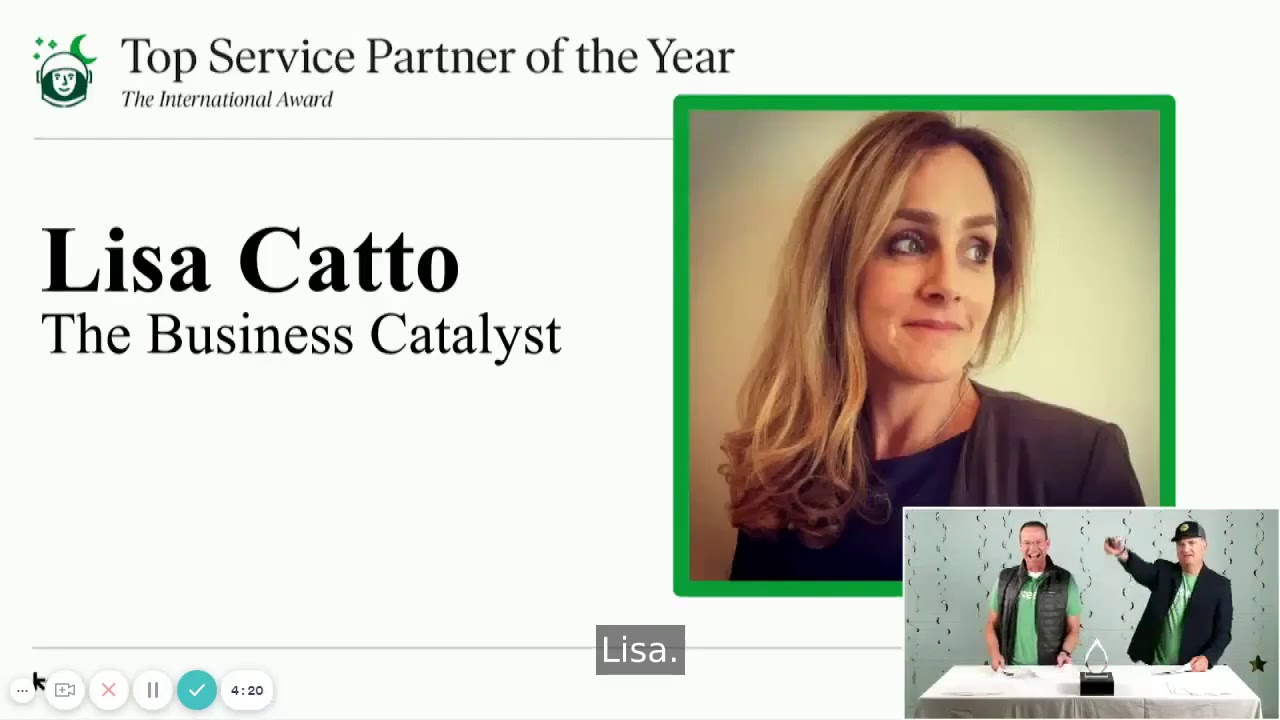 Keap International Top Service Partner of the Year 2020 - Lisa Catto ...