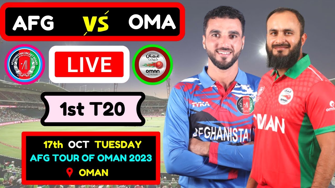🔴 LIVE: Afghanistan-A vs Oman | 1st T20 Match | Afghanistan Tour of ...