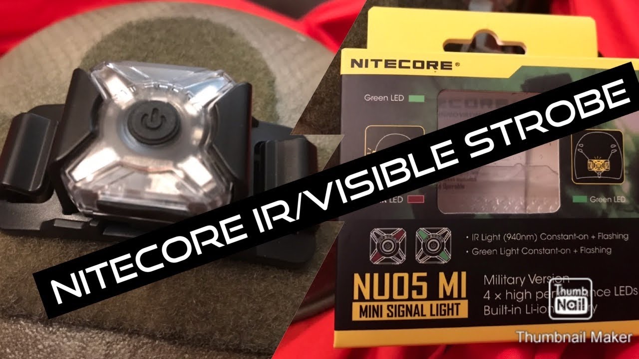 Nitecore IR Visible/LED Strobe (Best Budget IR Strobe?) - YouTube