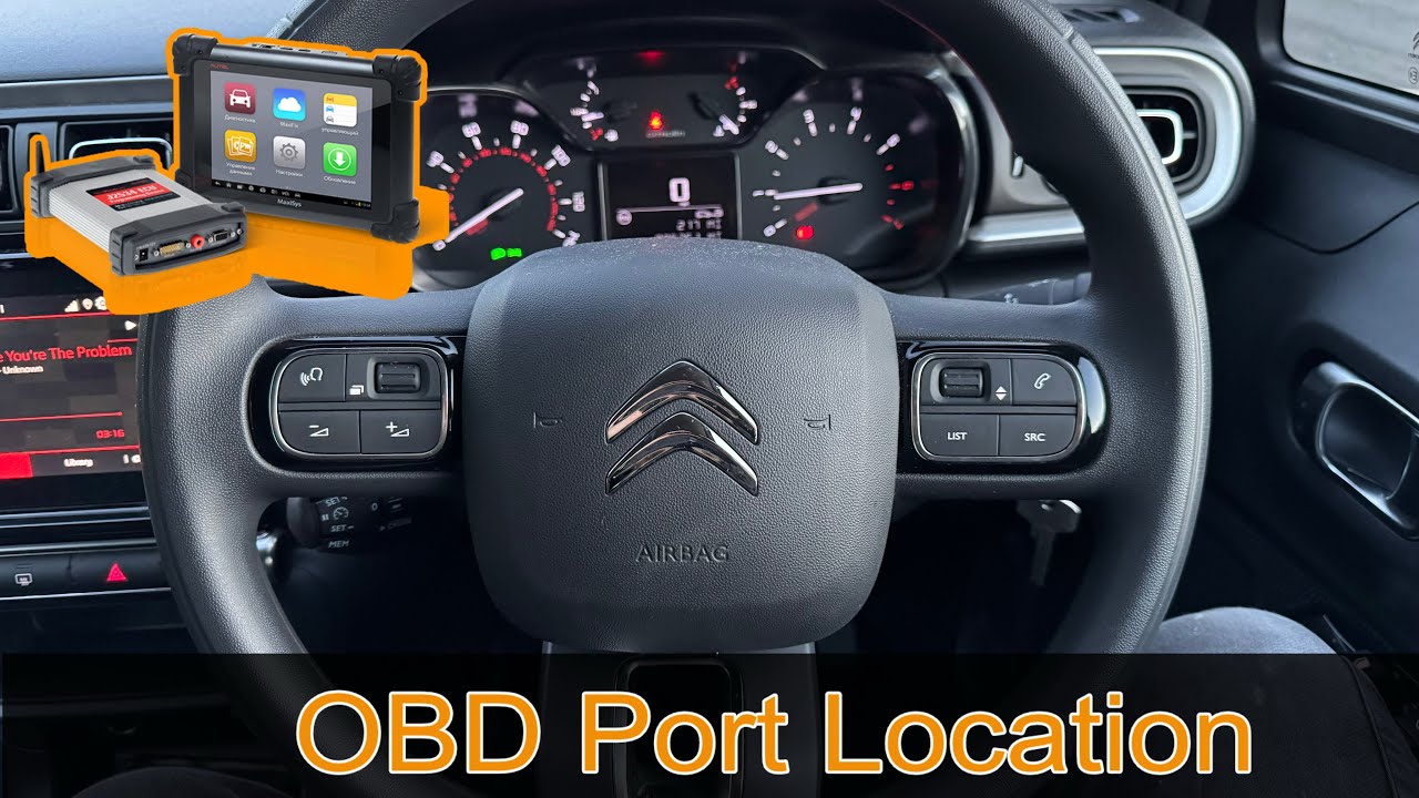 2024 CITREON C3 - OBD port location - YouTube