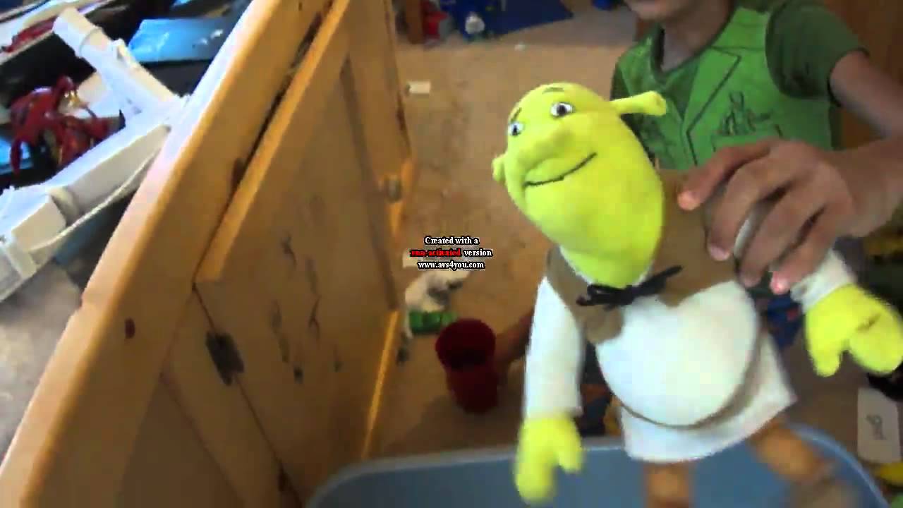 Woody and shrek makes slime - YouTube