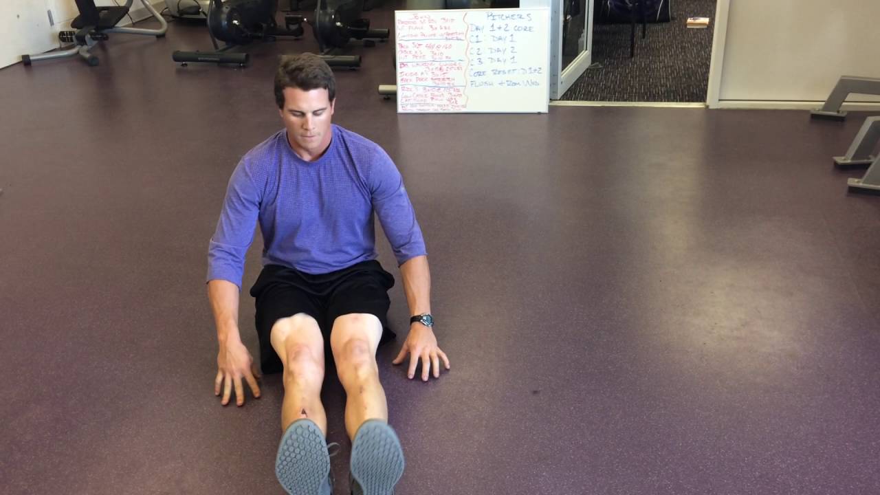 Seated Straight Leg Raise - YouTube