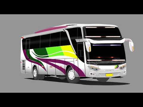 Animasi vector bus Dewi Sri - YouTube