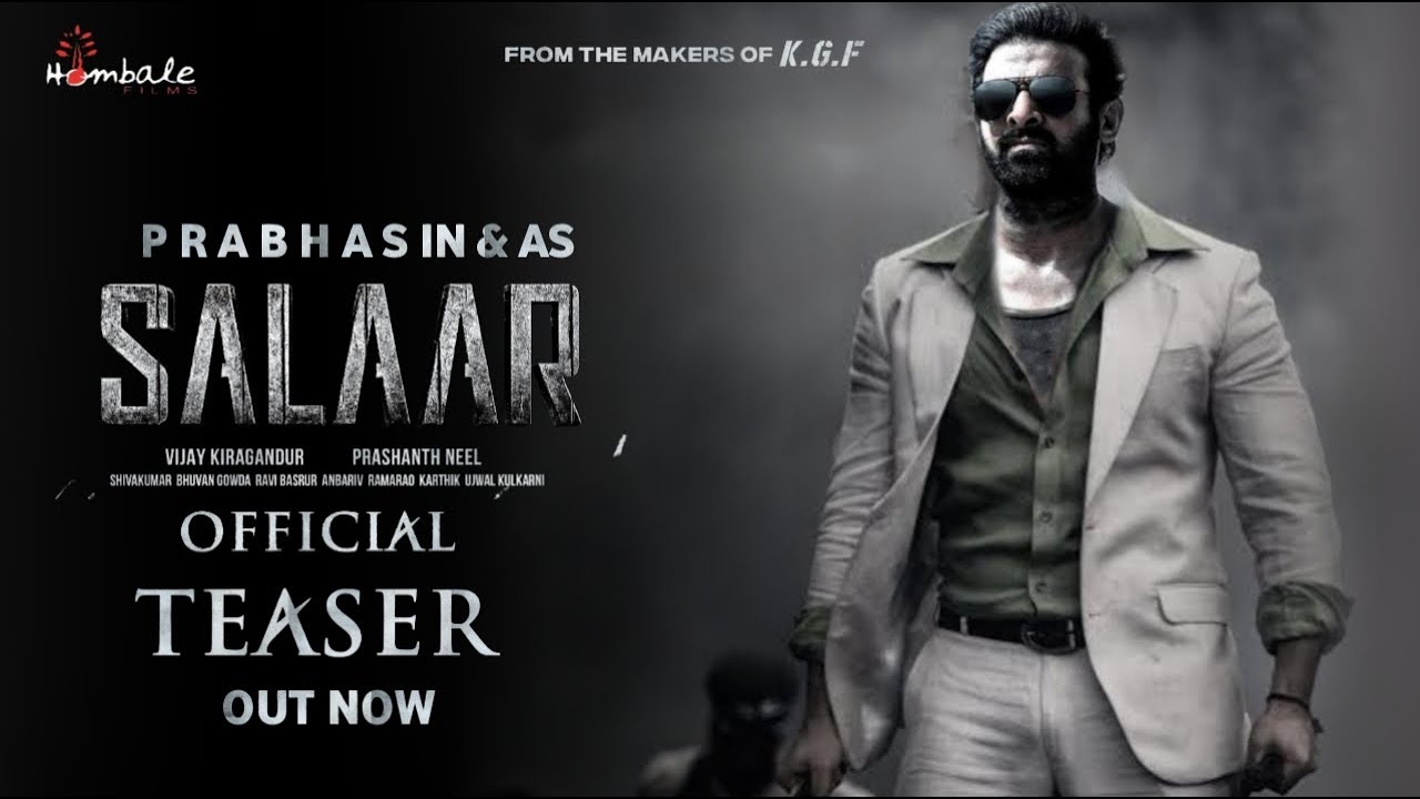 Salaar - Prabhas Intro First Look Teaser | Salaar Official Teaser ...