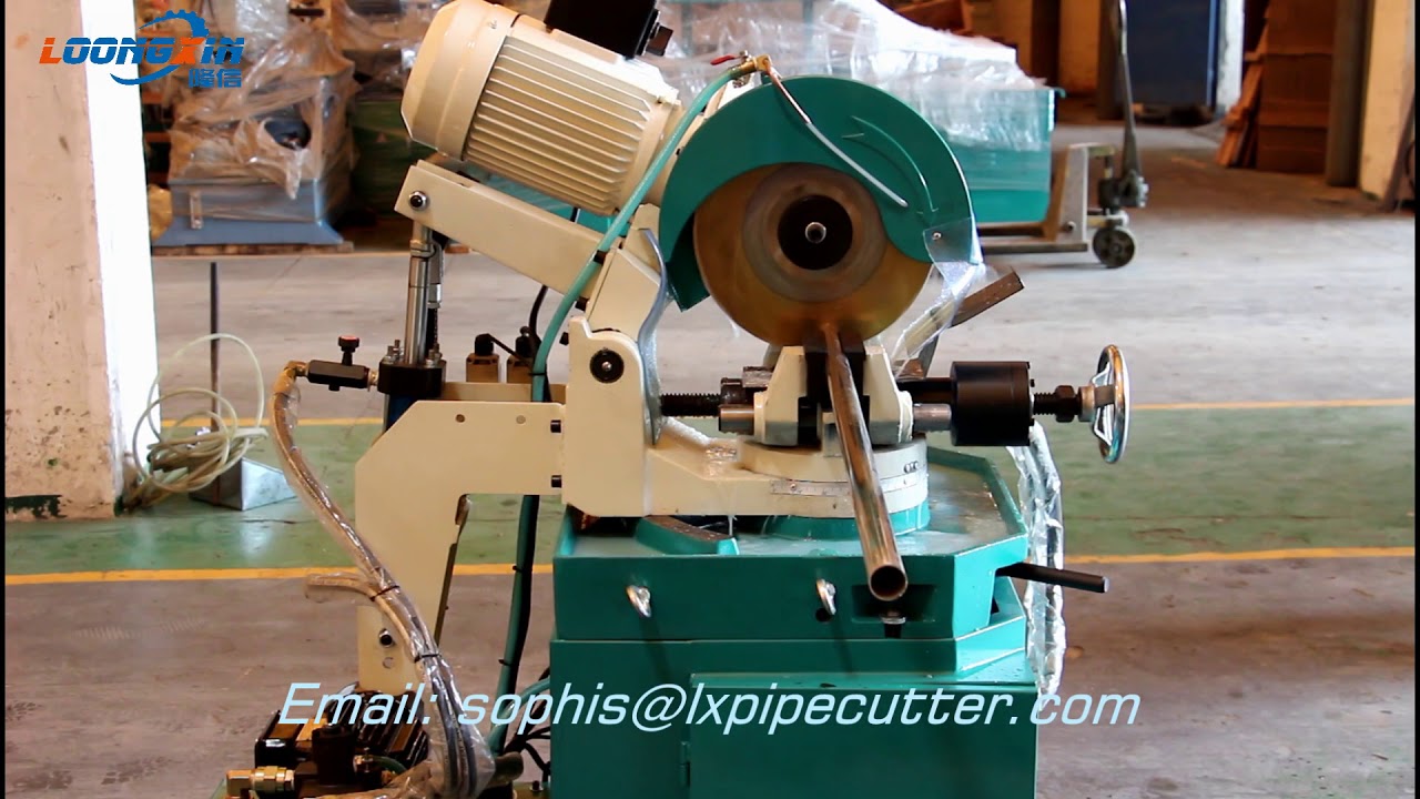 Semi automatic pneumatic metal stainless steel pipe tube circular saw ...